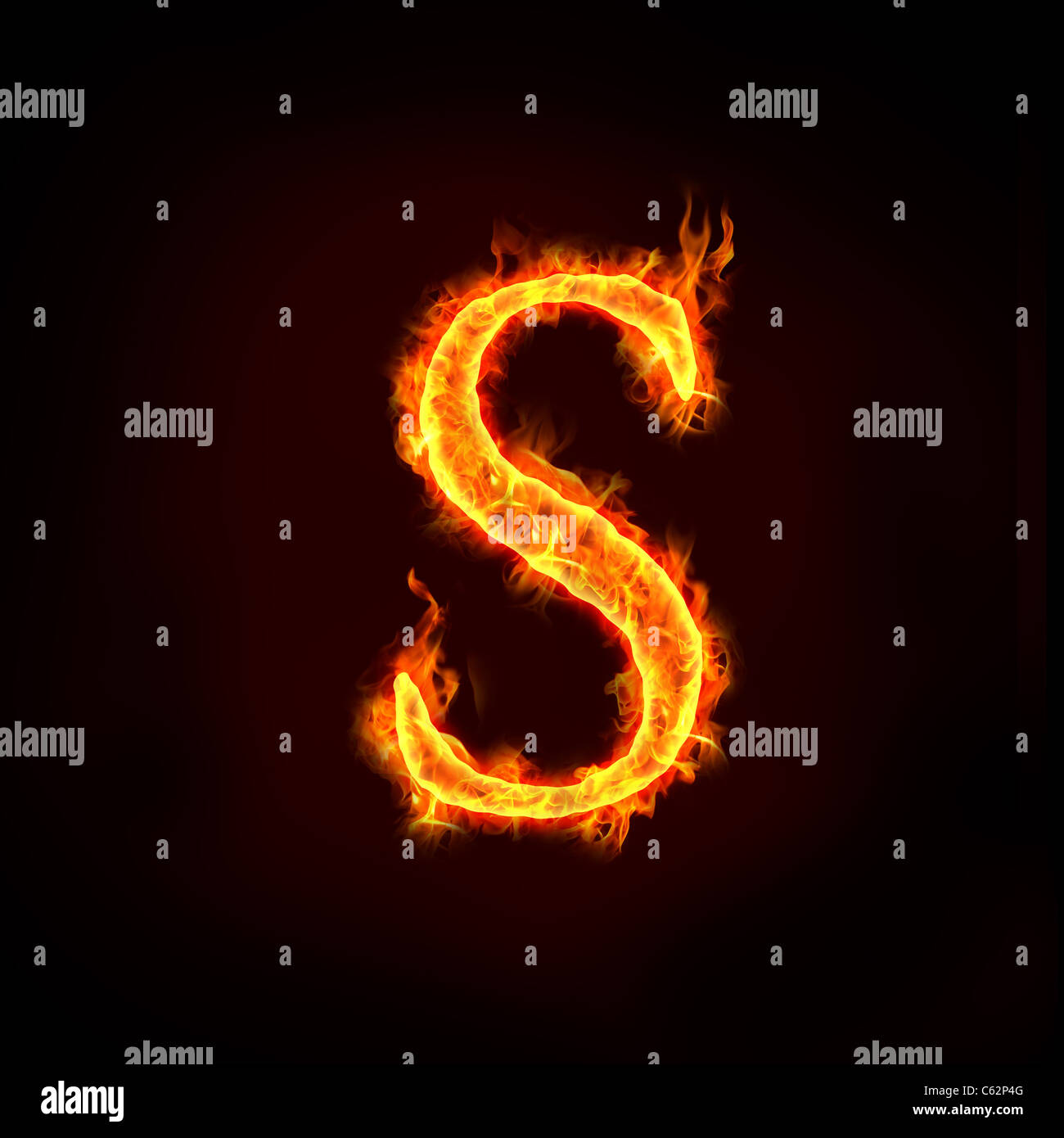 Burning fire fonts hi-res stock photography and images - Alamy