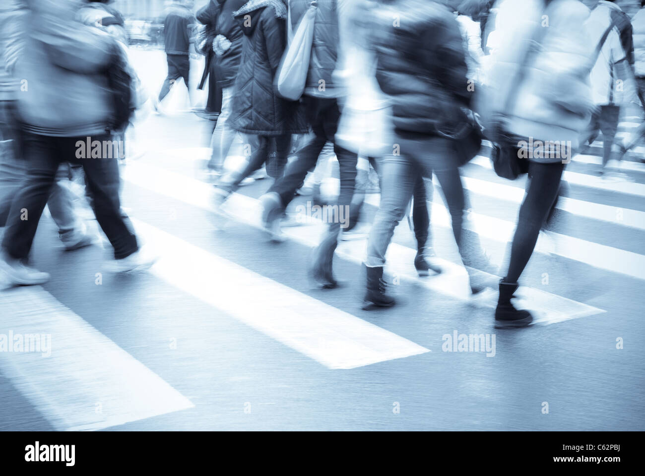 people on zebra crossing street Stock Photo - Alamy