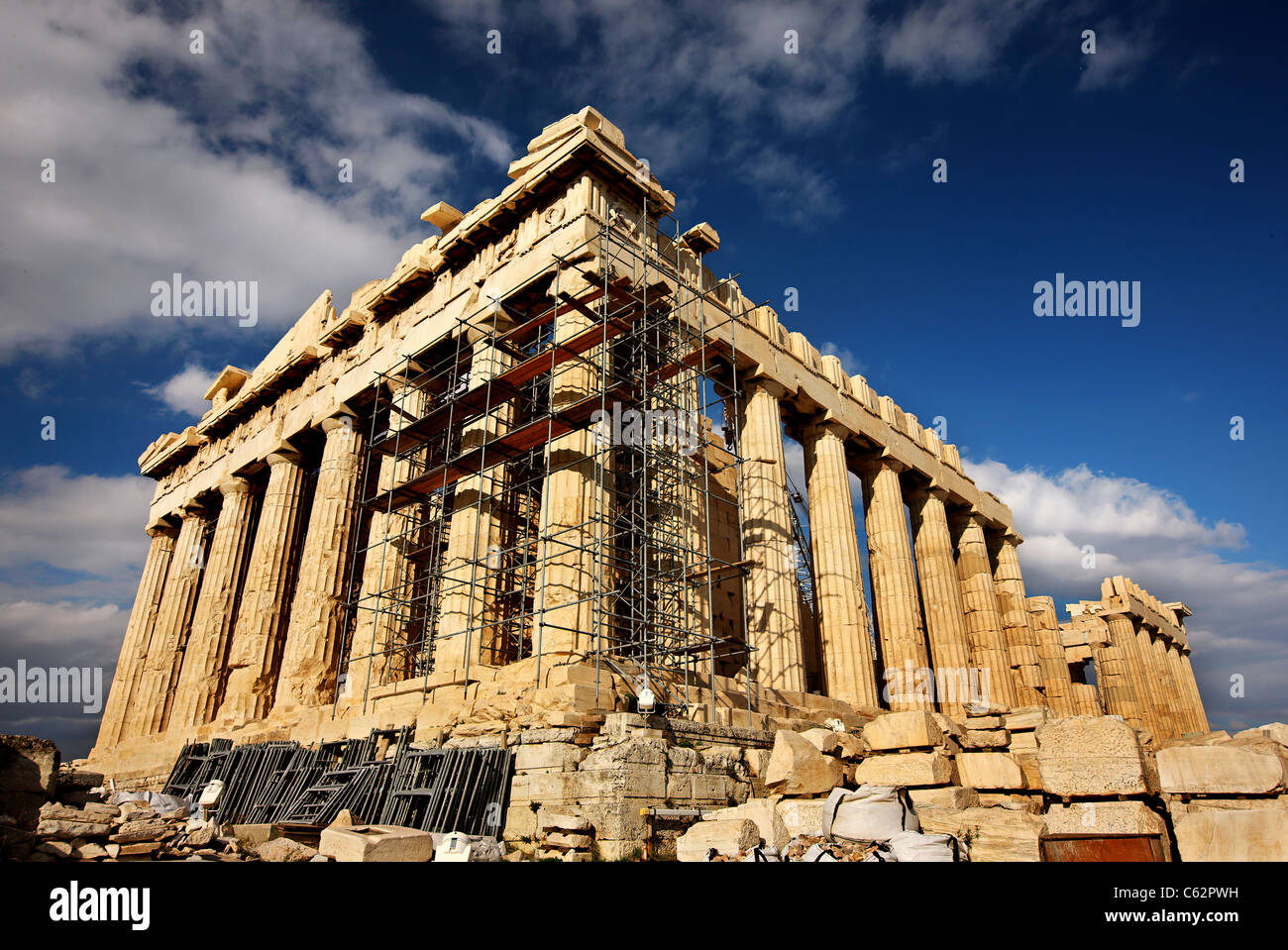 The Parthenon of the Acropolis of Athens, eternal symbol of classical ...