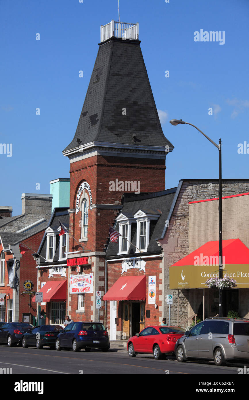 Canada, Ontario, Kingston, Ontario Street, old fire station Stock Photo ...