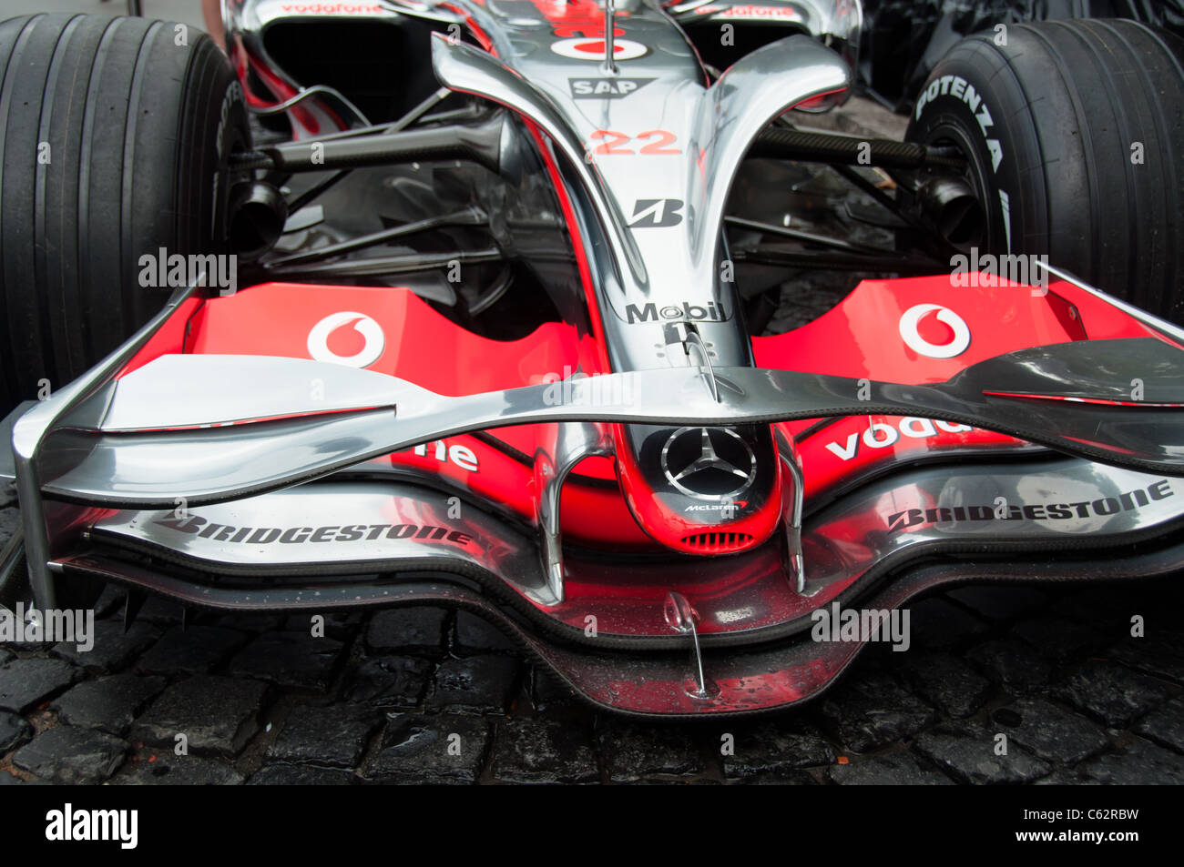 Mercedes-Benz presenting a Formula 1 race car at event "Sternstunden ...