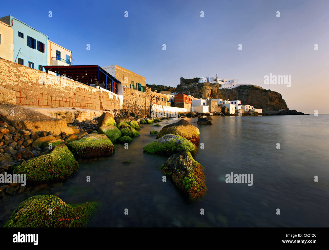 Small part of Mandraki village, the "capital" of Nisyros island,Greece ...