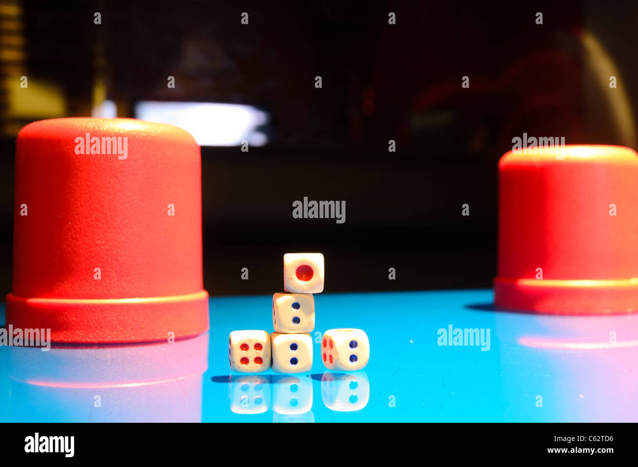 play dice gamble Stock Photo - Alamy