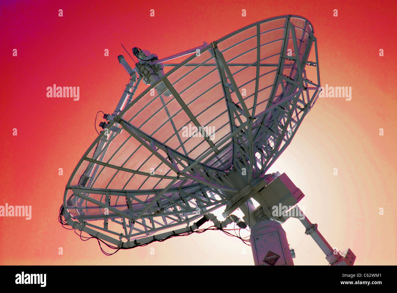 Satellite communications and telemetry antenna at Cape Canaveral Air ...