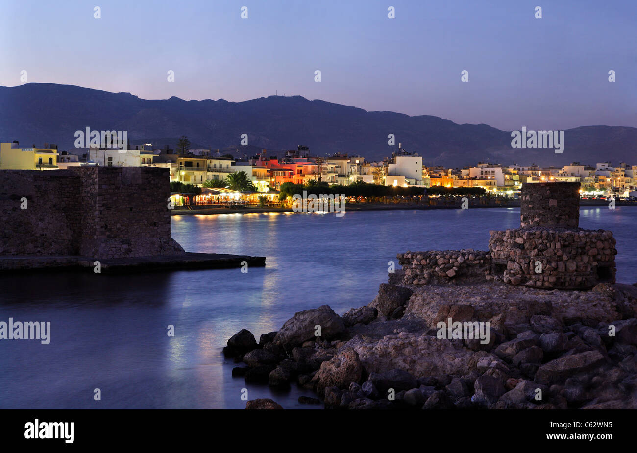 Partial view of Ierapetra, the southernmost town of Europe, "through ...