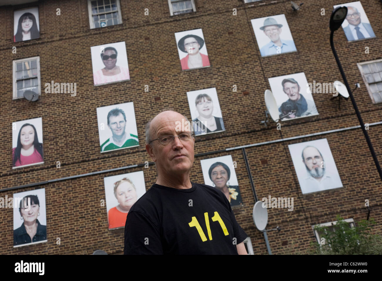 English author/writer Ian Sinclair in his native Hackney Stock Photo ...