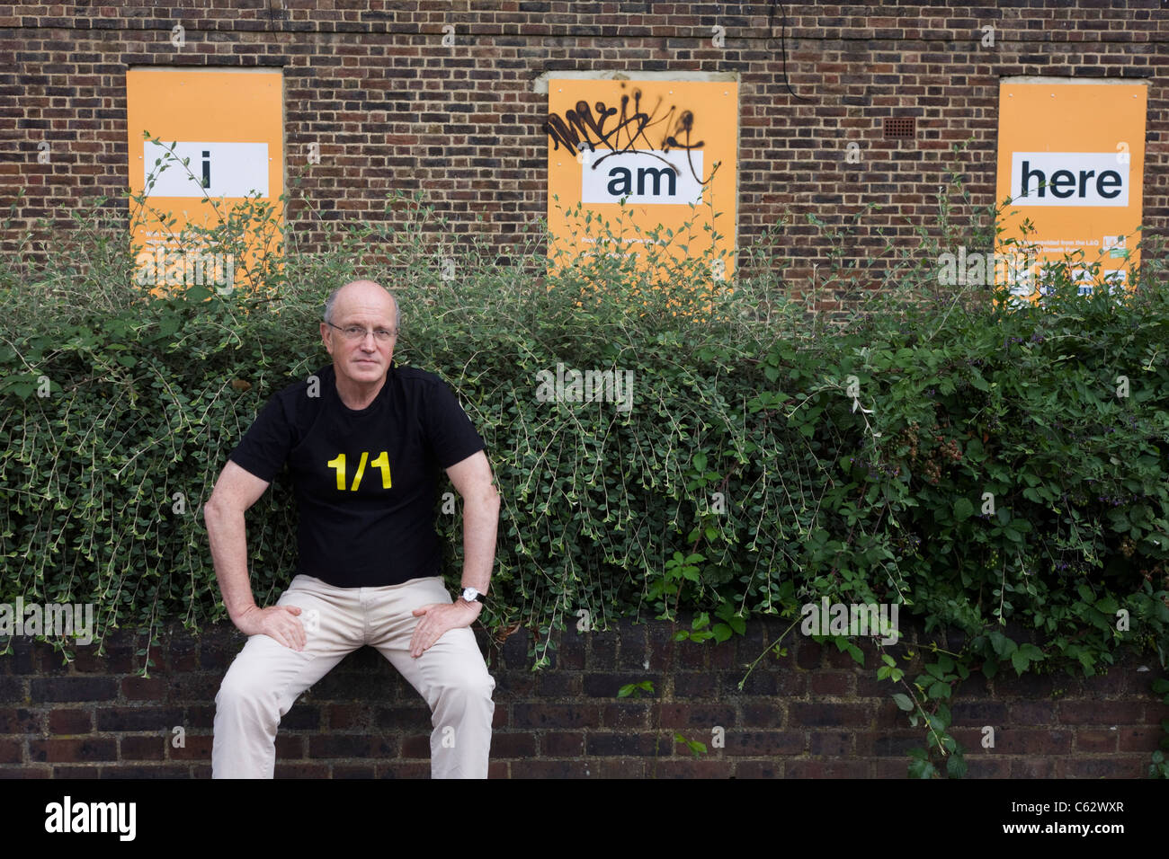 English author/writer Ian Sinclair in his native Hackney Stock Photo ...