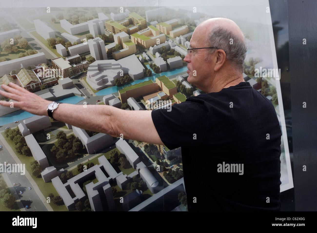 A portrait of English author/writer Ian Sinclair in his native Hackney ...
