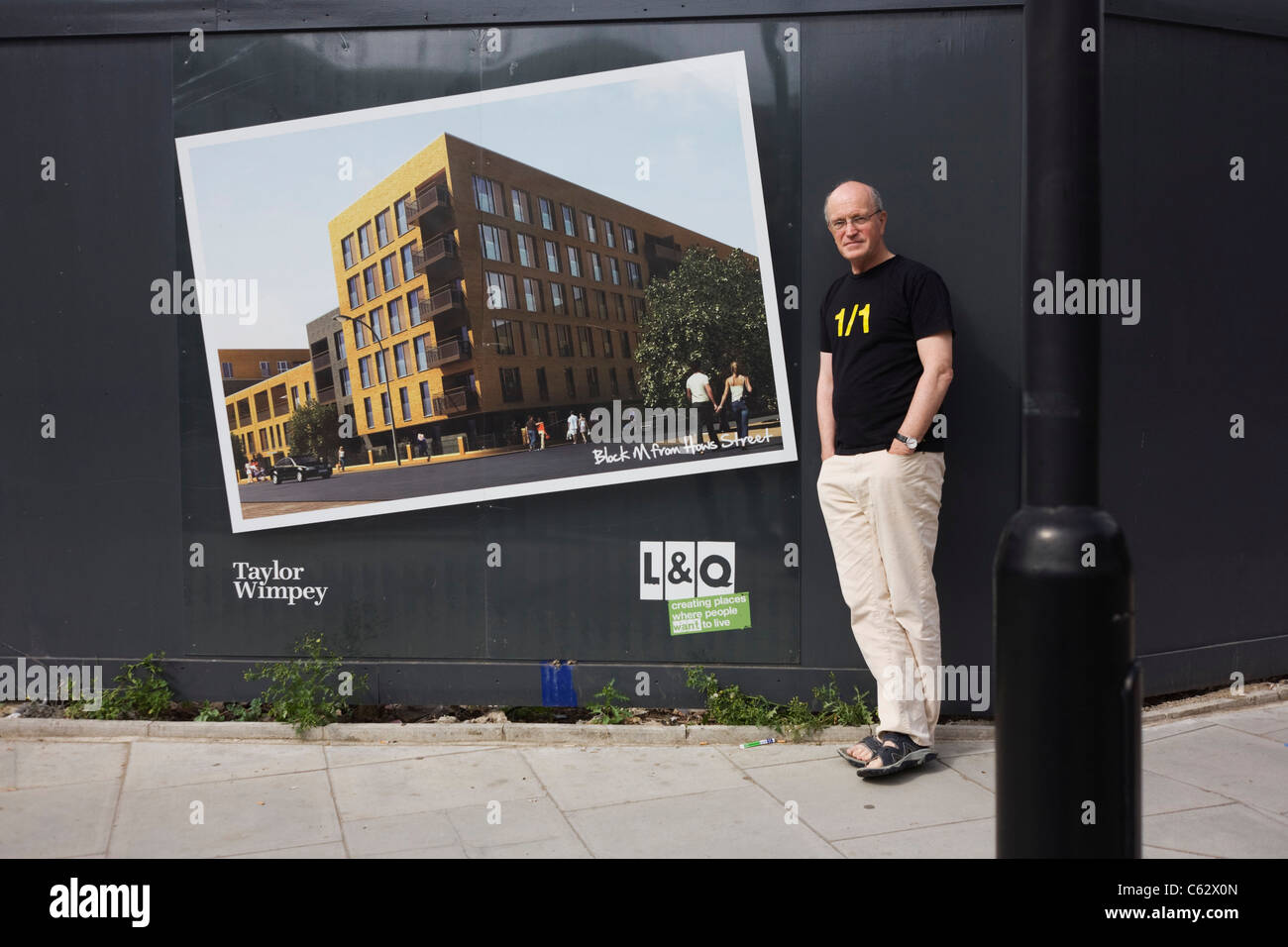 A portrait of English author/writer Ian Sinclair in his native Hackney ...