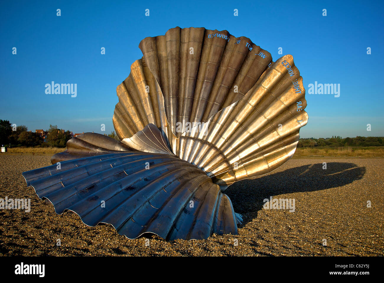 Aldeburgh Suffolk UK Maggie Hamblin Shell Sculpture Stock Photo - Alamy