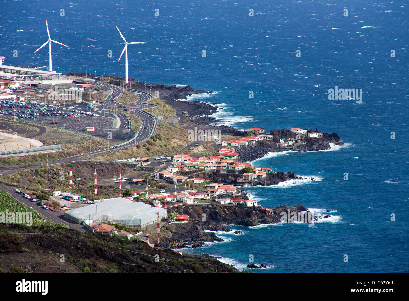 small village at the airport, La Palma, Canary islands, Spain, Europe ...
