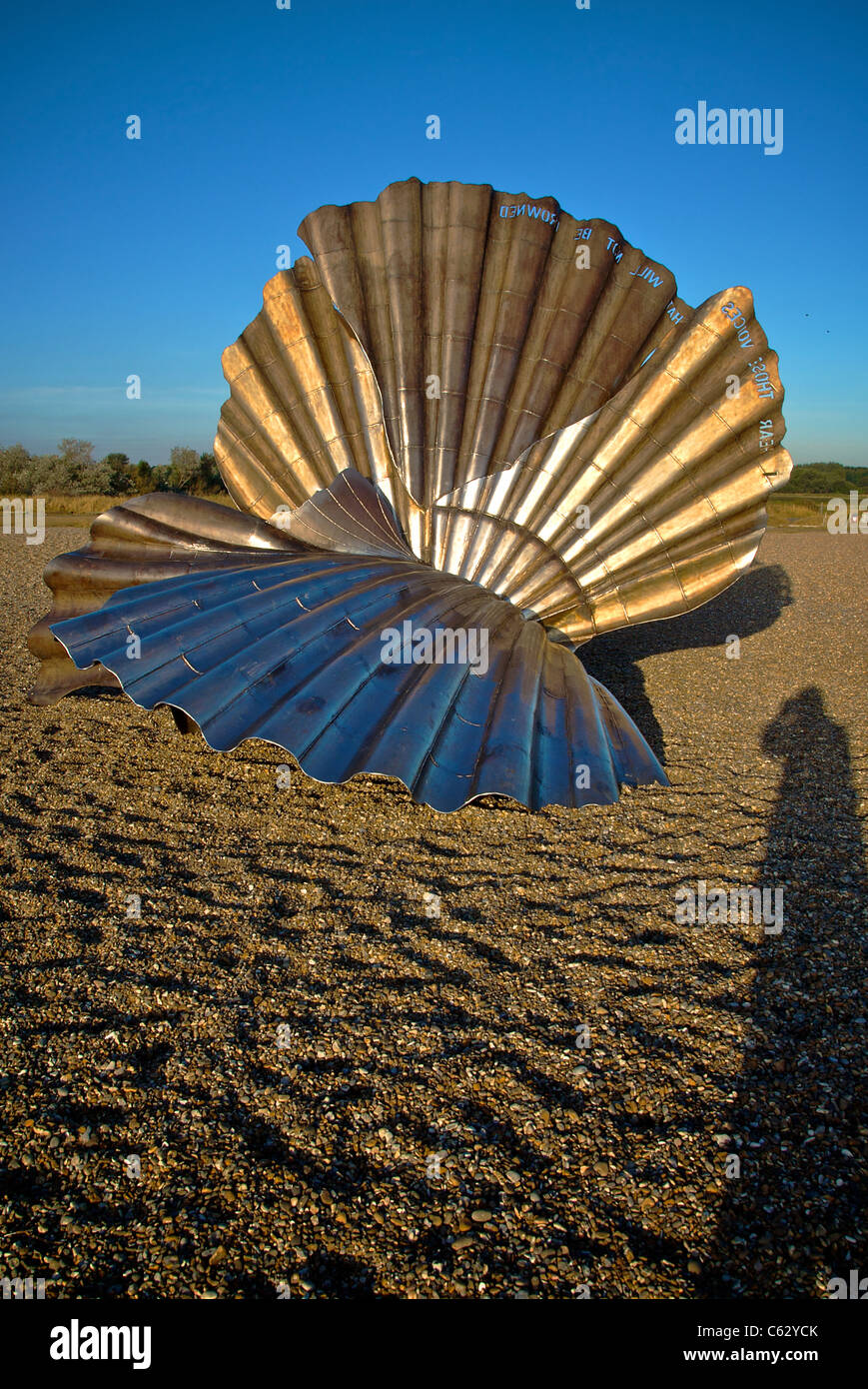 Aldeburgh Suffolk UK Maggie Hamblin Shell Sculpture Stock Photo - Alamy