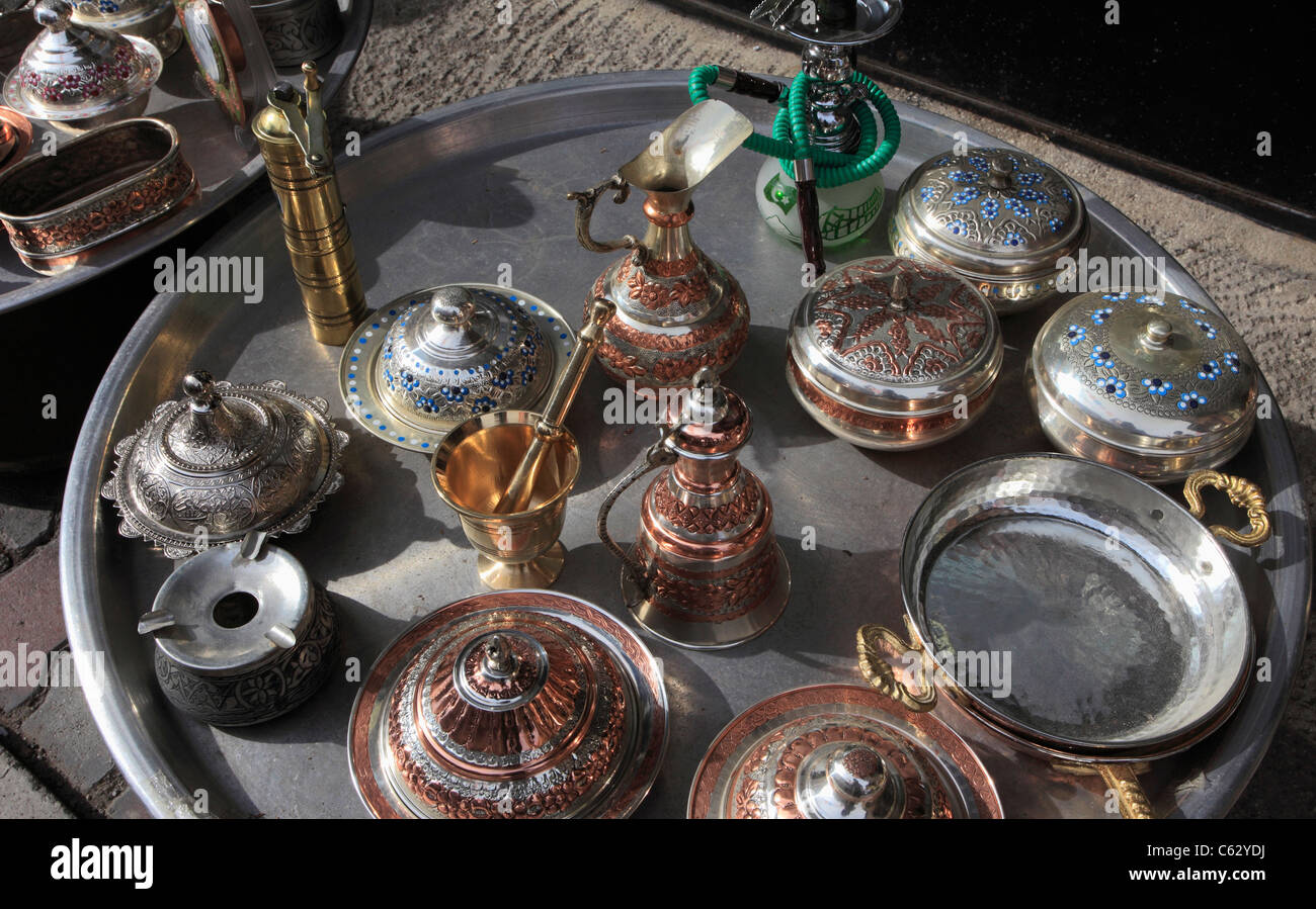 Turkey, Ankara, Ulus, handicraft, metalwork Stock Photo - Alamy