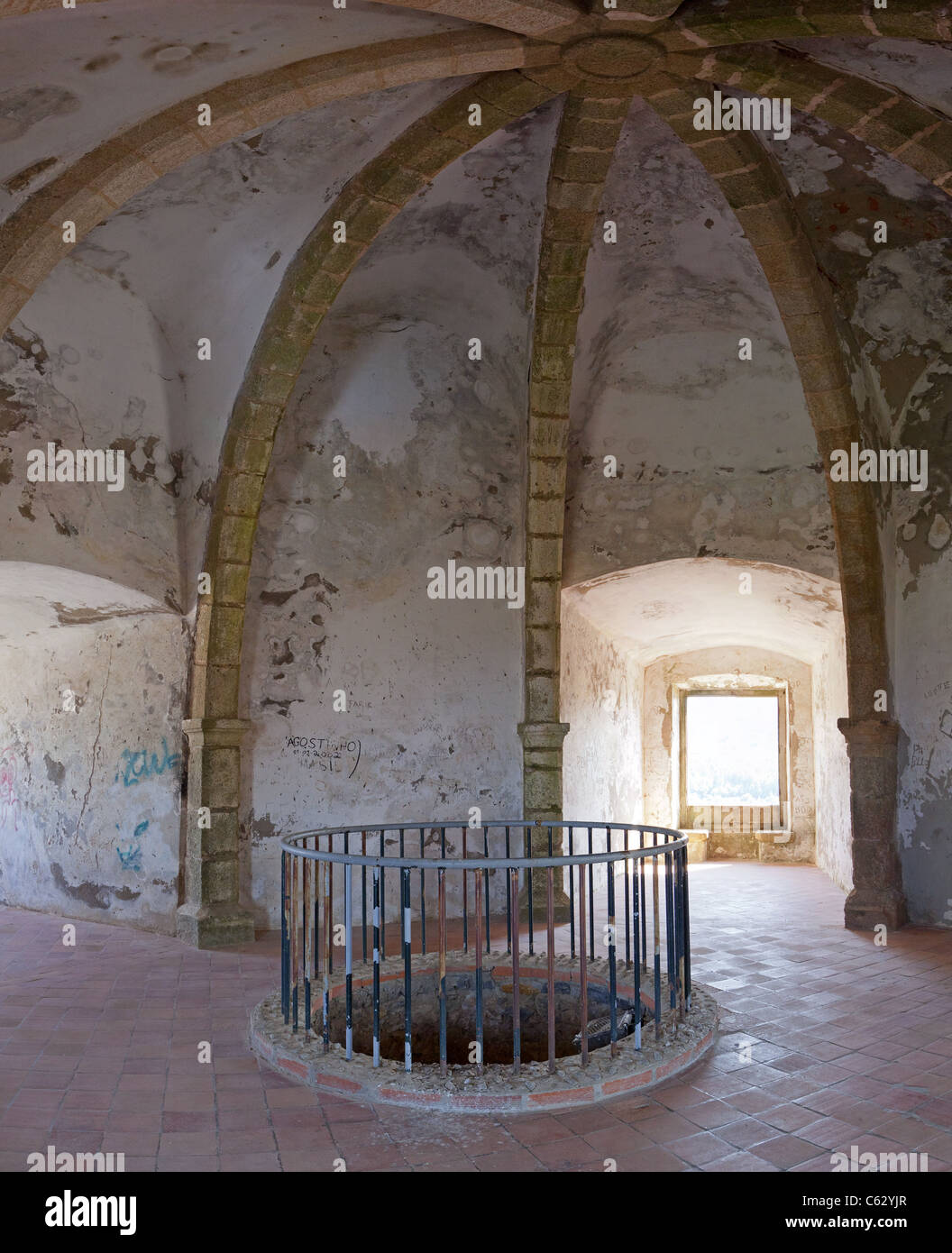 Interior of the Castelo de Vide Castle Watchtower. Castelo de Vide ...