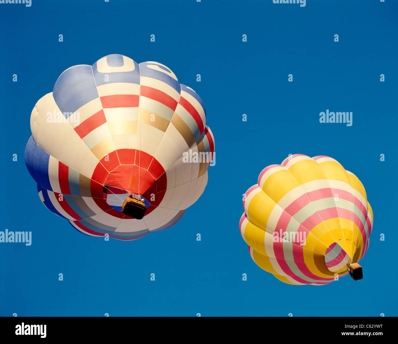 Colourful Hot Air Balloons in Sky, Albuquerque, New Mexico, America ...