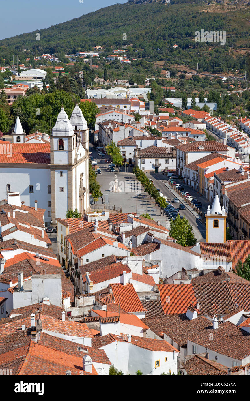 Castelo de Vide rooftops seen from the Castle Tower. Castelo de Vide ...