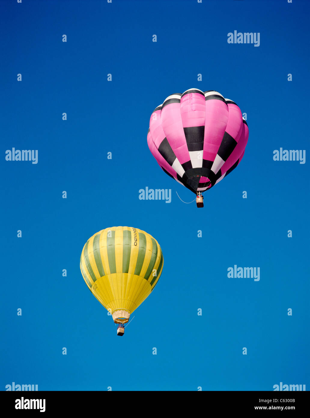 Colourful Hot Air Balloons in Sky, Albuquerque, New Mexico, America ...
