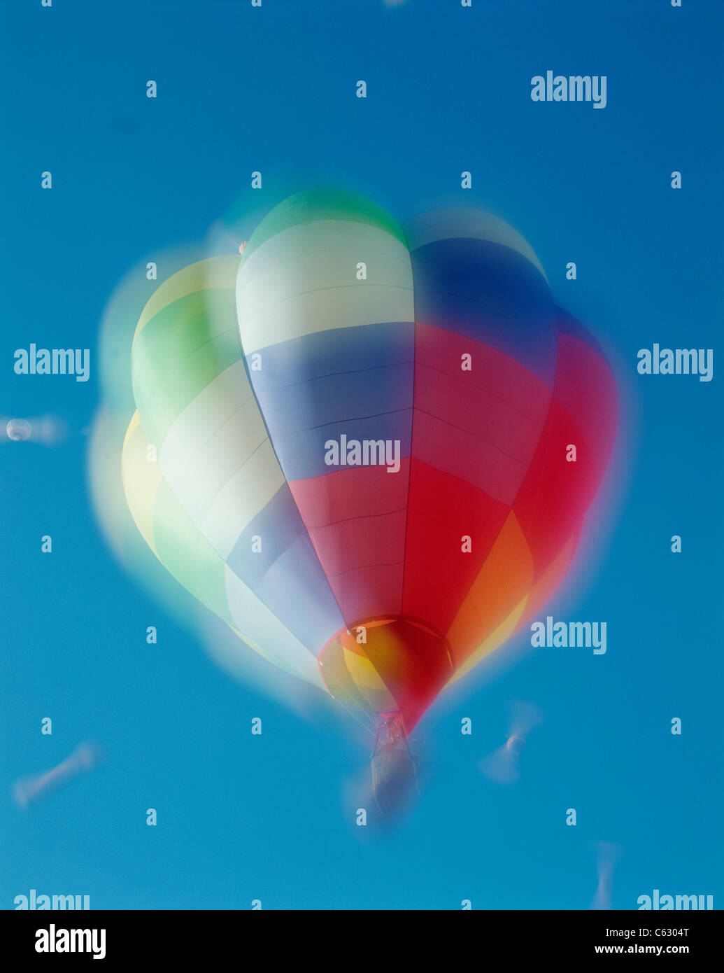 Colourful Hot Air Balloon in Sky, Albuquerque, New Mexico, America ...