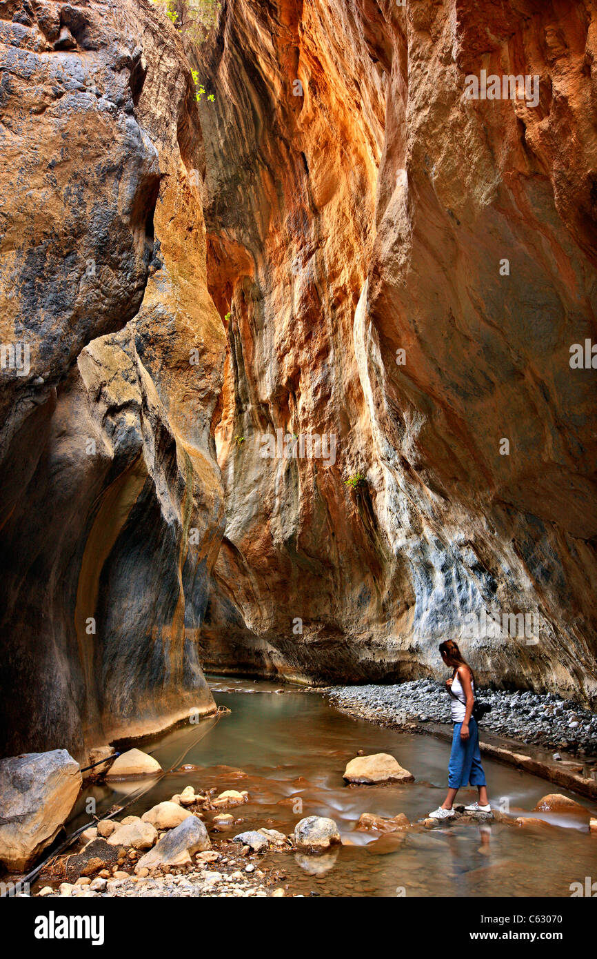 Sarakina Gorge close to Mythoi village, about 20 km west of Ierapetra ...