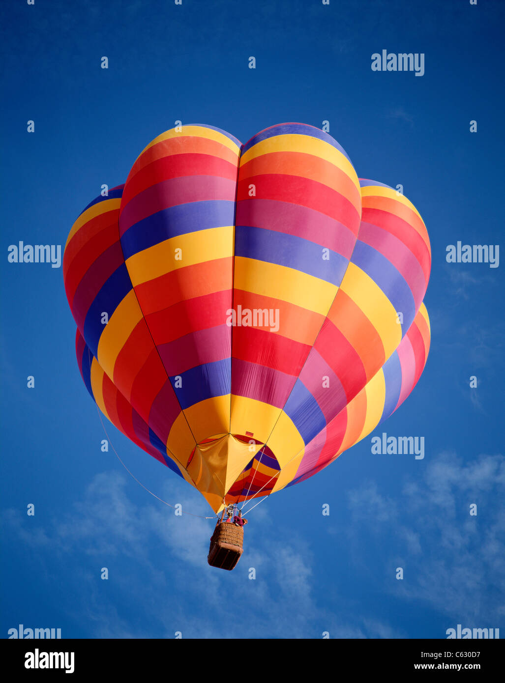Colourful Hot Air Balloon in Sky, Albuquerque, New Mexico, America ...