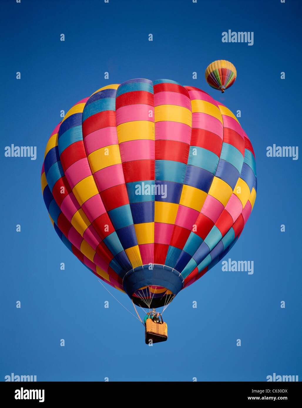 Colourful Hot Air Balloons in Sky, Albuquerque, New Mexico, America ...
