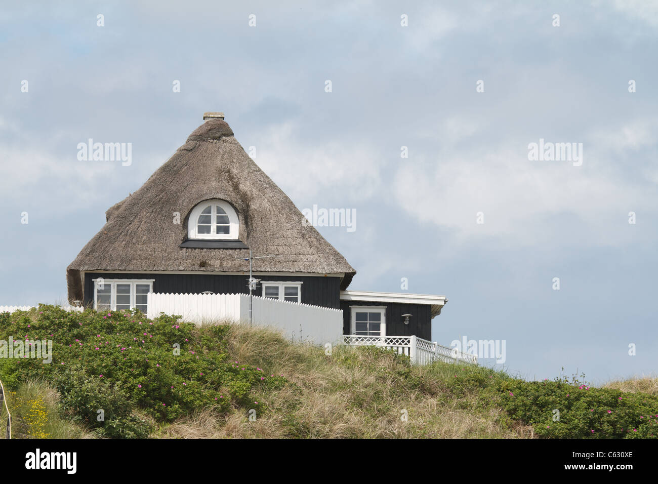 A tipical house in Sondervig, Denmark Stock Photo - Alamy