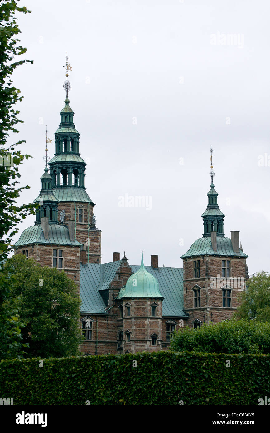 Rosenborg castle in Copenhagen holds the crownjuvels and is the barracs ...