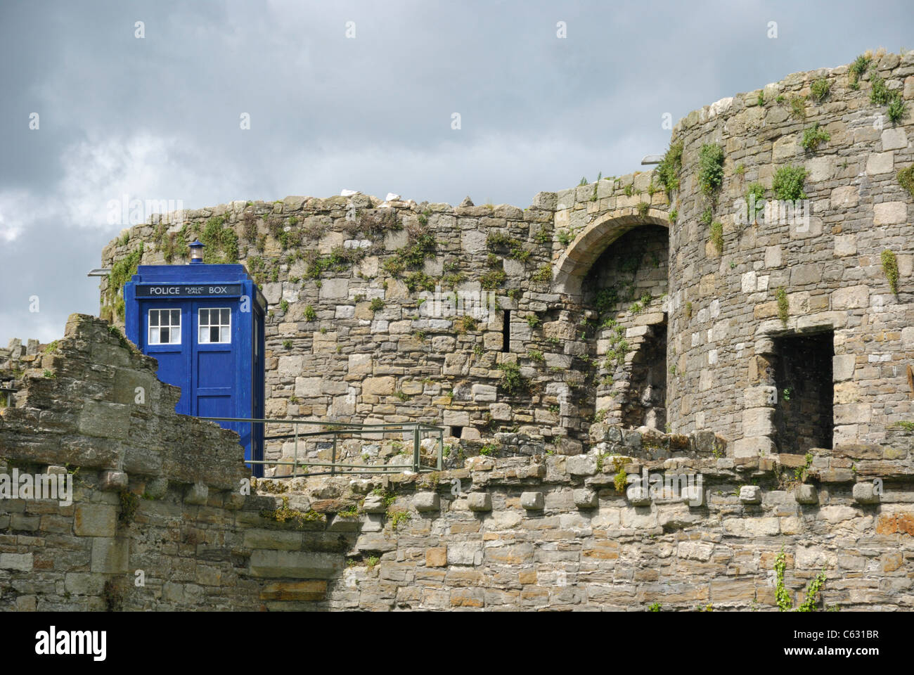 Doctor who tardis beaumaris castle hi-res stock photography and images ...