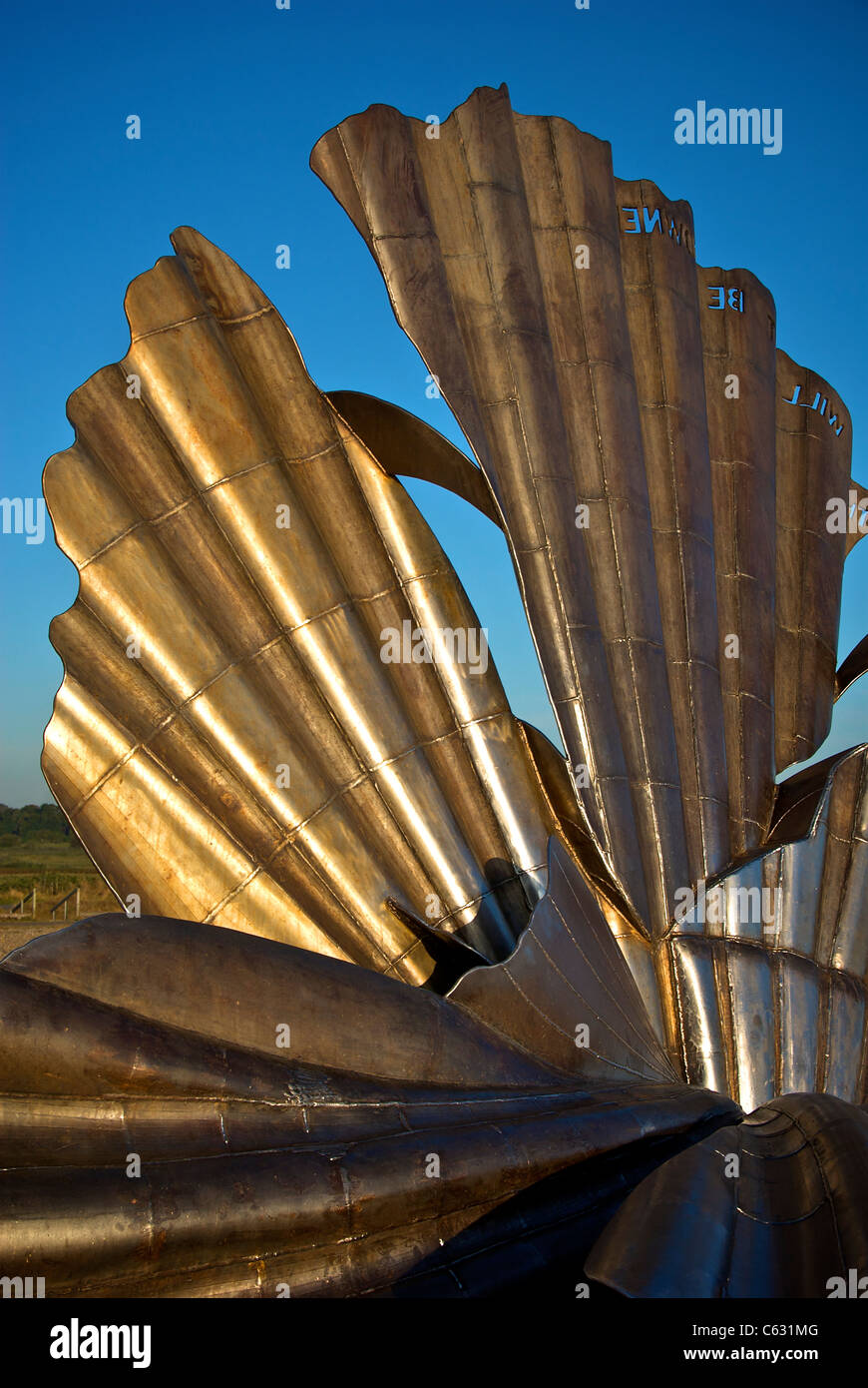 Aldeburgh Suffolk UK Maggie Hamblin Shell Sculpture Stock Photo - Alamy
