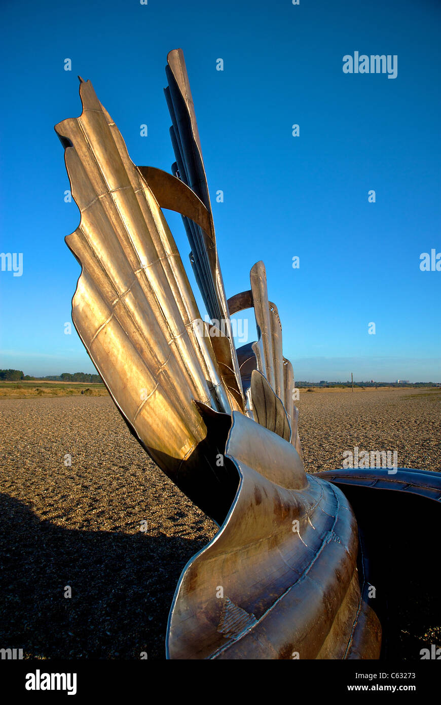 Aldeburgh Suffolk UK Maggie Hamblin Shell Sculpture Stock Photo - Alamy