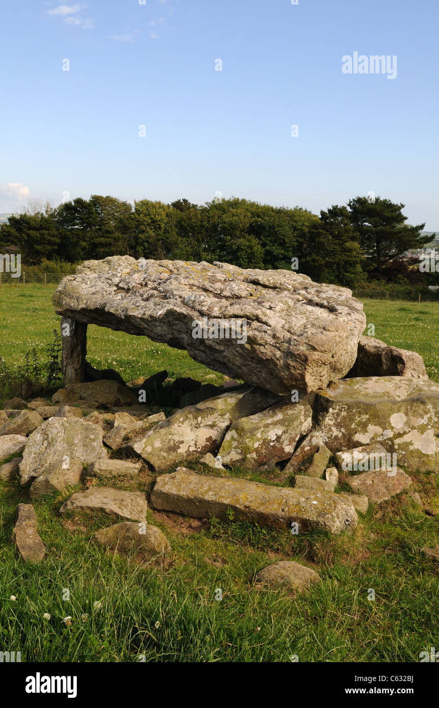Cromlech near Penrhyw Goodwick Fishguard pembrokeshire Wales Cymru UK ...