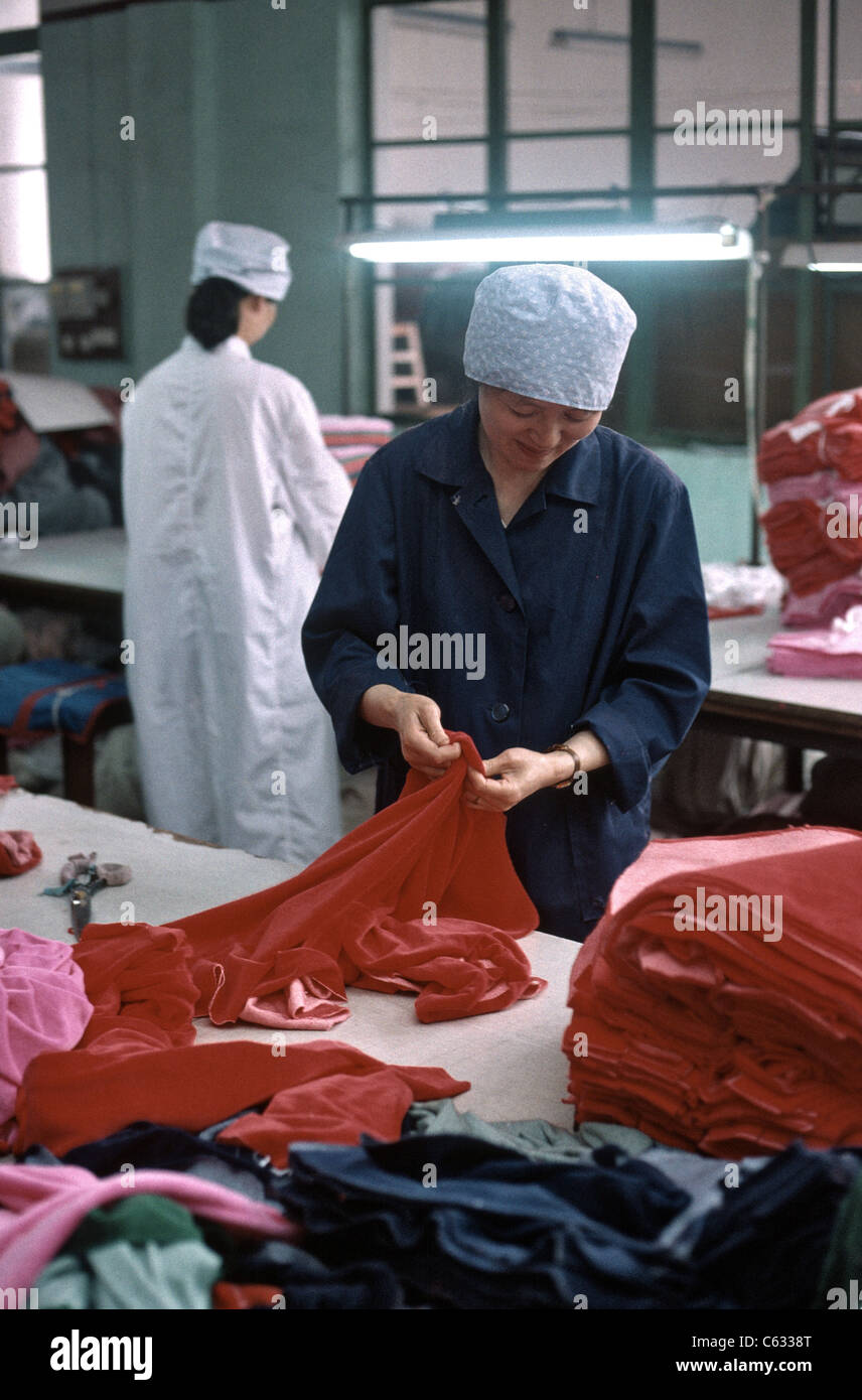 Women working in a clothing factory in Shanghai China Stock Photo - Alamy