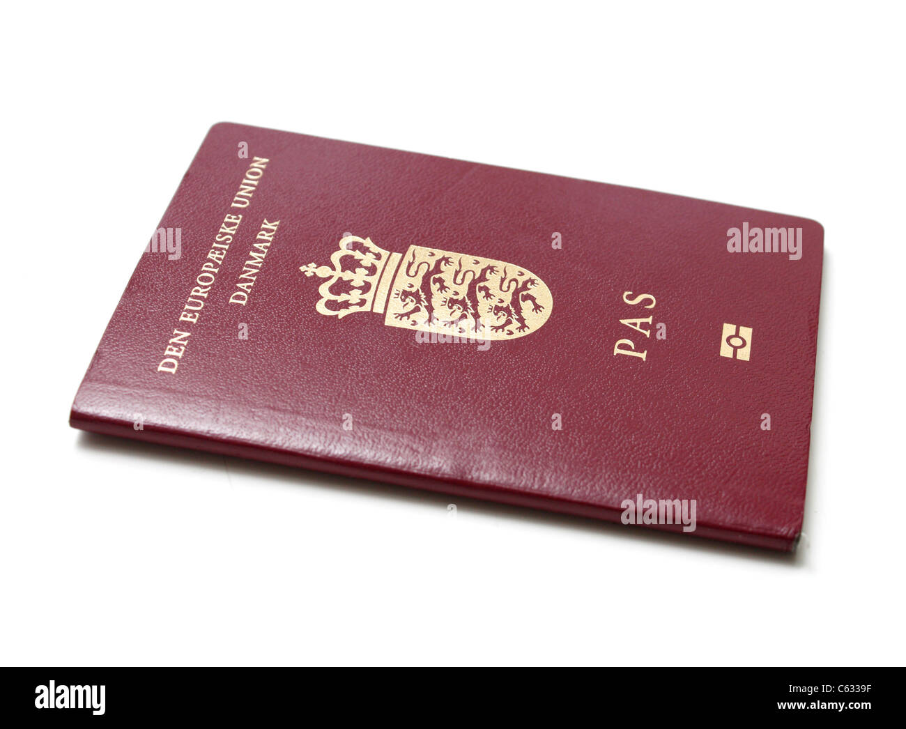 A modern Danish passport Stock Photo - Alamy