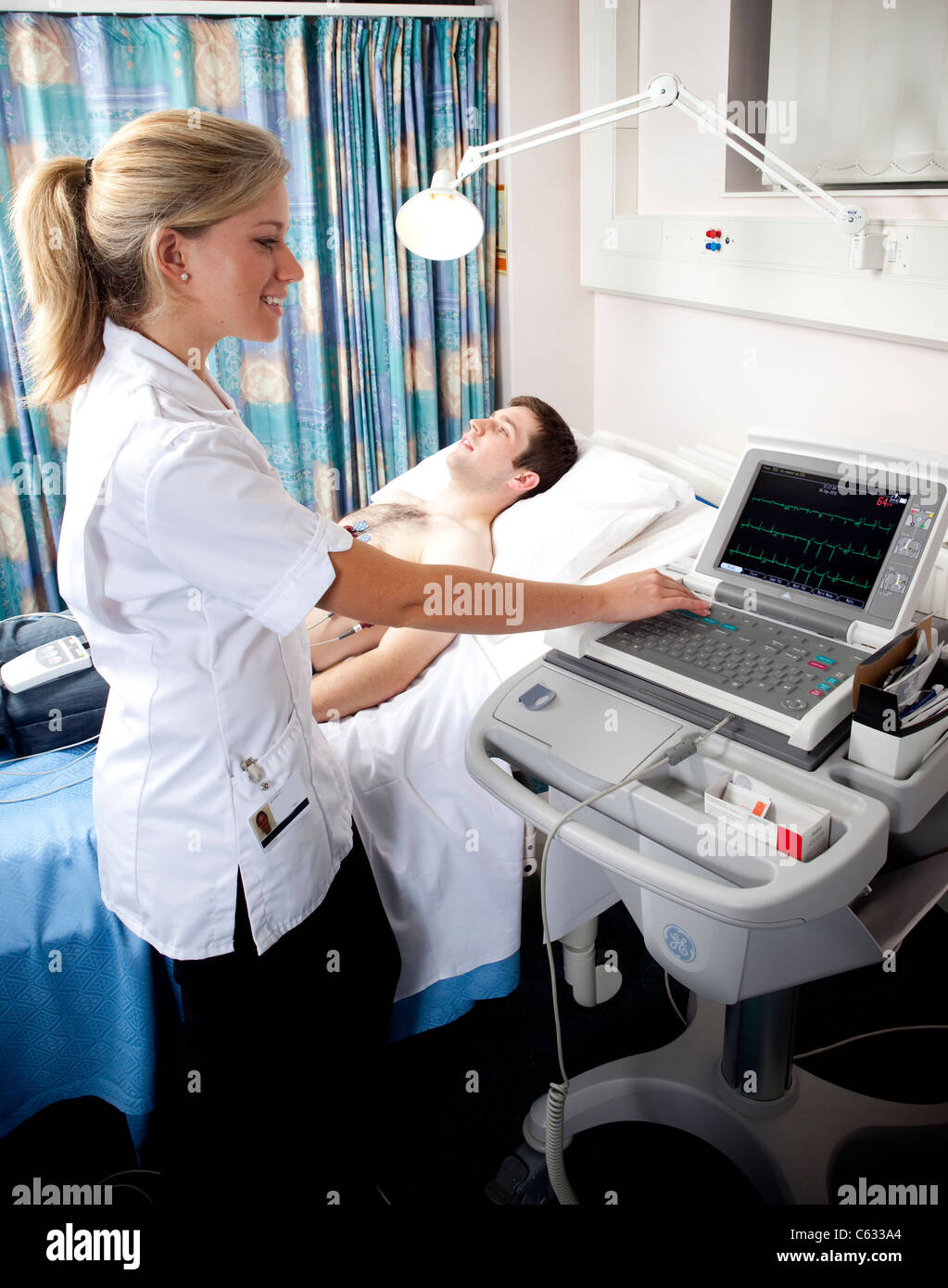 Heart Monitor Wires High Resolution Stock Photography and Images - Alamy