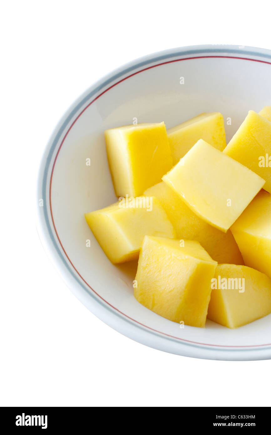 Mango cubes plate hi-res stock photography and images - Alamy