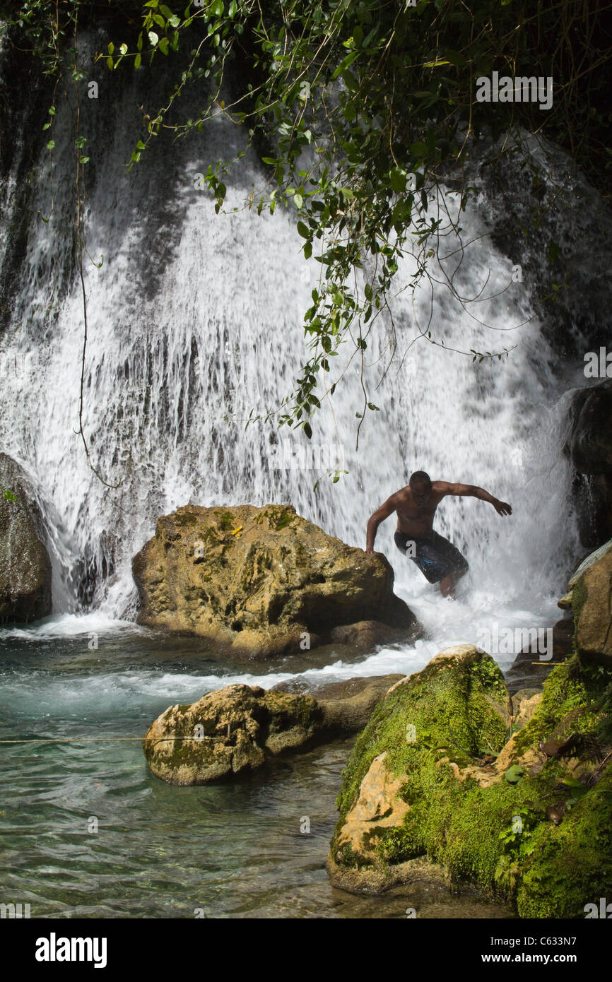 Reach falls in Port Antonio, Jamaica Stock Photo - Alamy