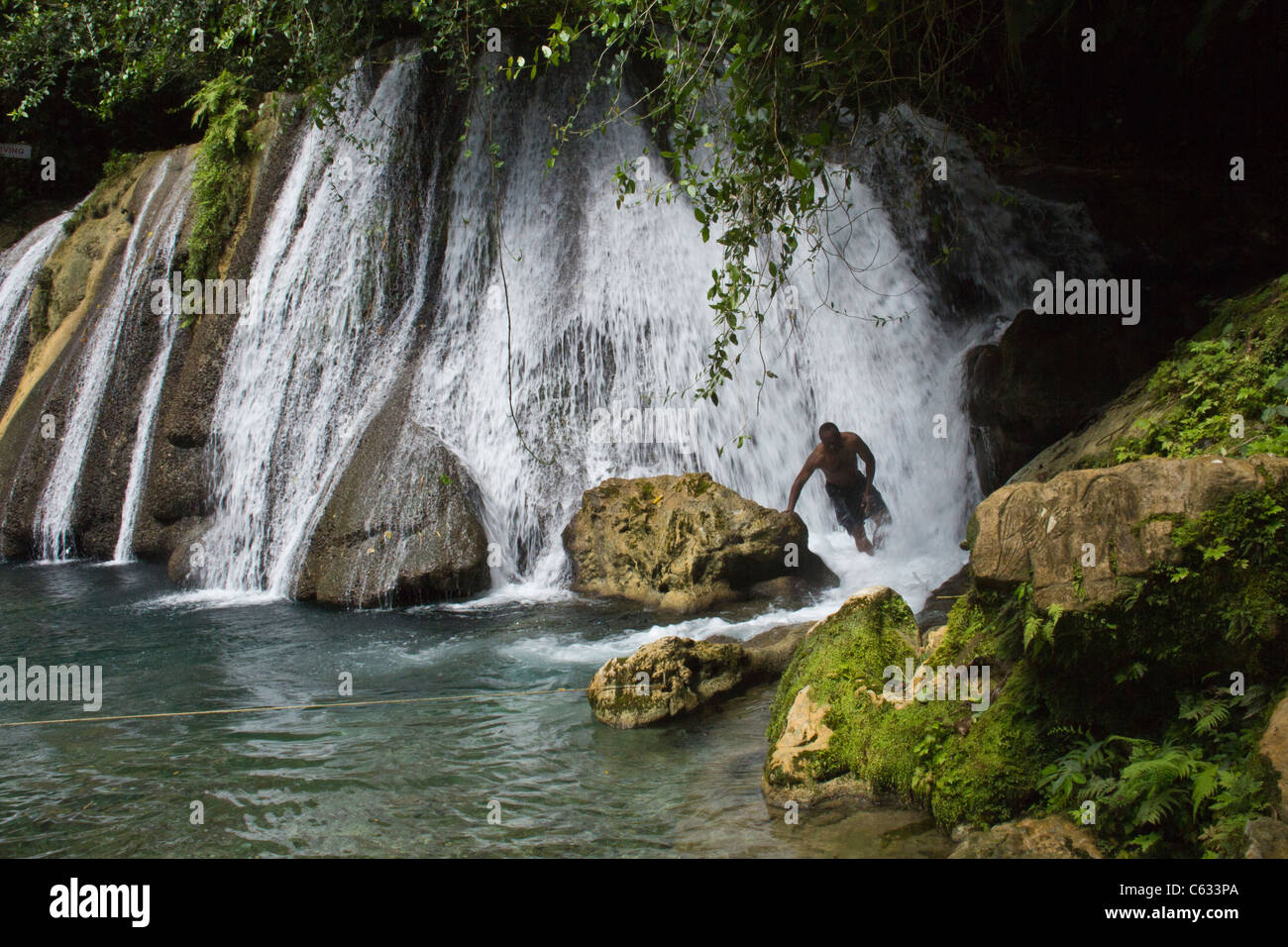 Reach falls in Port Antonio, Jamaica Stock Photo - Alamy