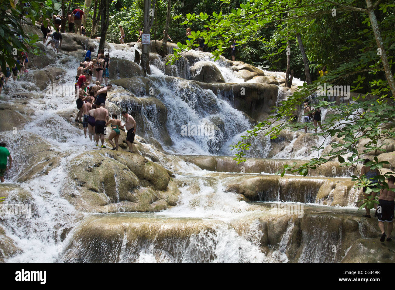 Dunns falls in Ocho Rio, Jamaica Stock Photo - Alamy