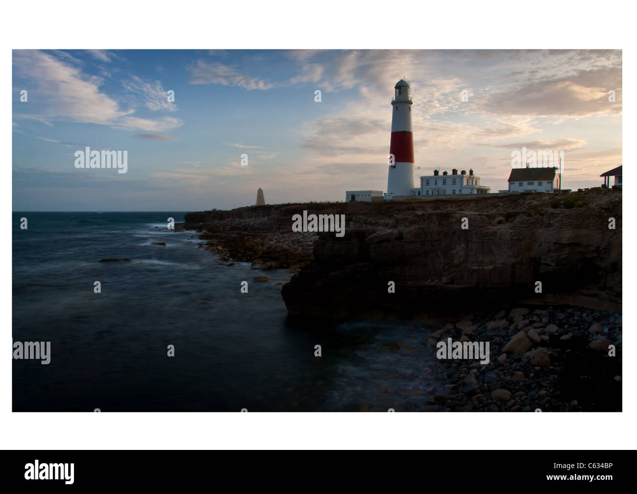 A photograph of Portland Lighthouse at Portland Bill in the UK, taken ...