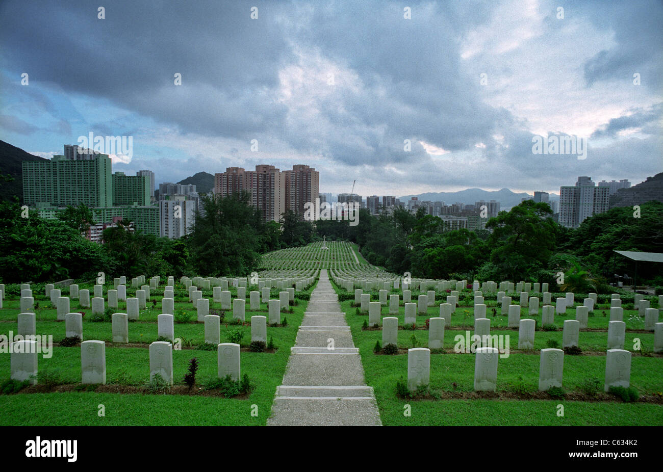 Sai Wan Cemetery, Hong Kong, fallen of WW2 Stock Photo - Alamy