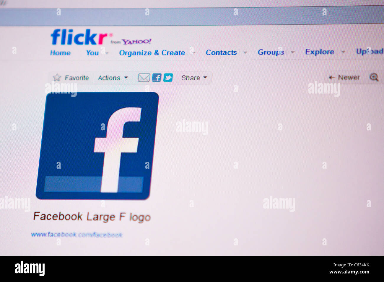 Logo of facebook high res image taken from a computer screen on the ...