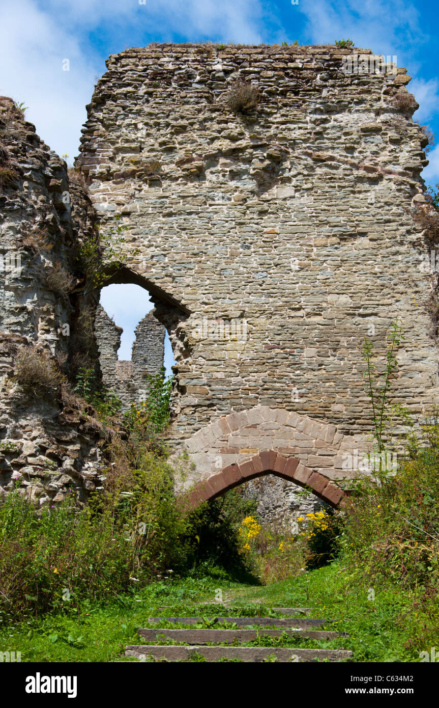 Gate house Wigmore castle Stock Photo - Alamy