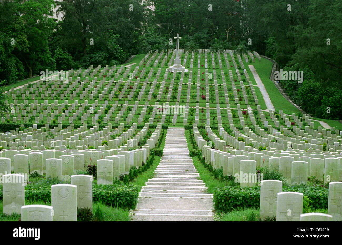 Sai Wan Cemetery, Hong Kong, fallen of WW2 Stock Photo - Alamy