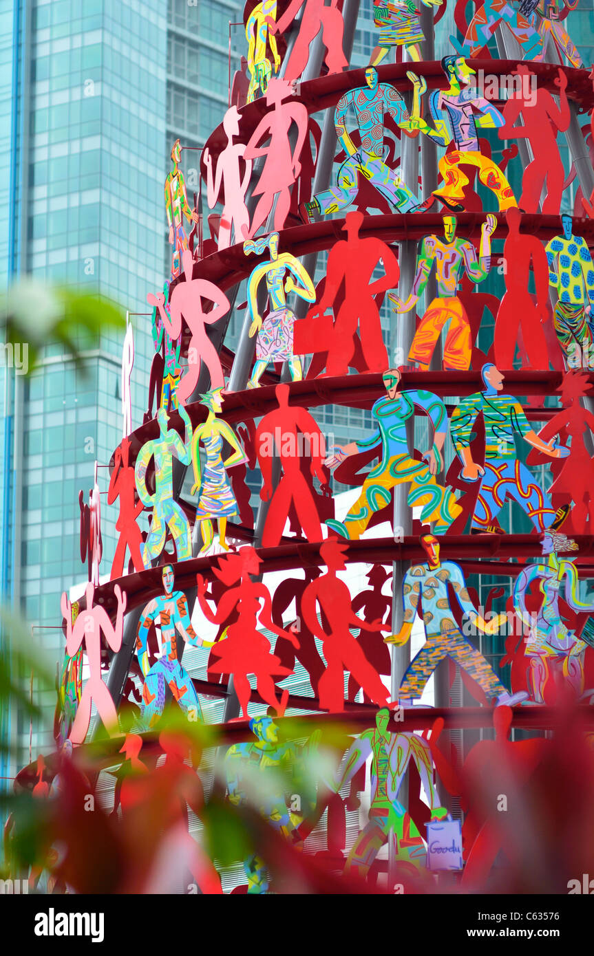 The Momentum sculpture by David Gerstein, Singapore SG Stock Photo - Alamy