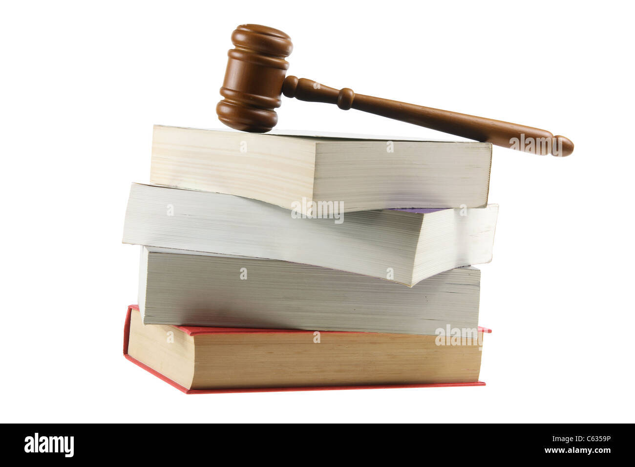 Gavel and Books Stock Photo - Alamy