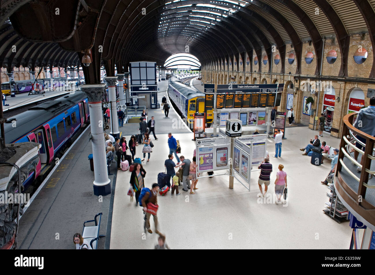 Interior of York Railway Station, UK Stock Photo - Alamy