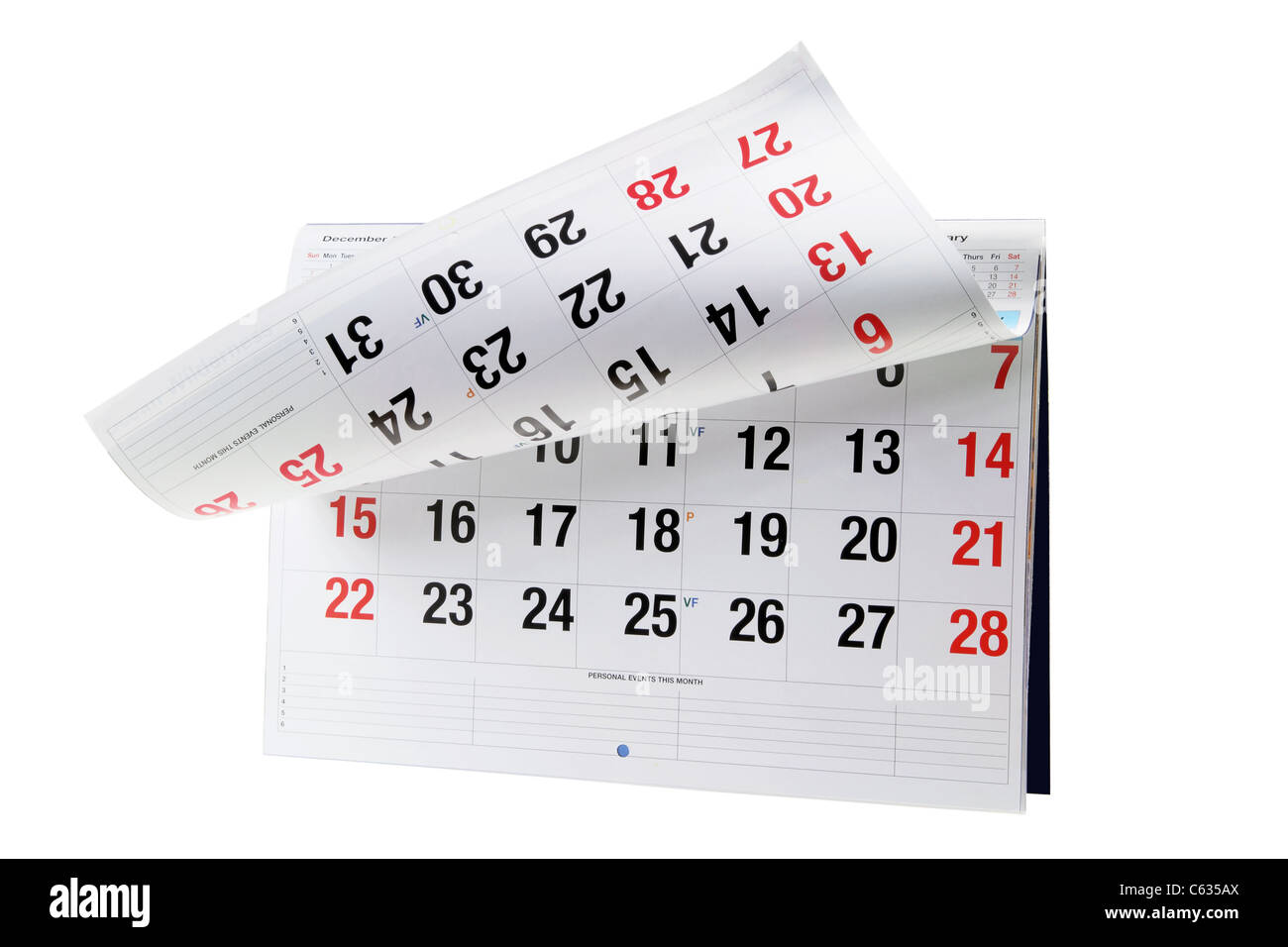Calendar hi-res stock photography and images - Alamy