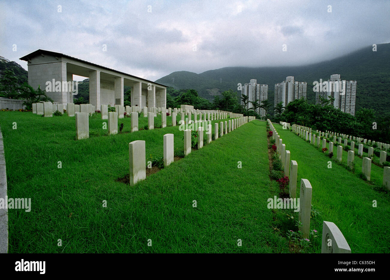 Sai Wan Cemetery, Hong Kong, fallen of WW2 Stock Photo - Alamy