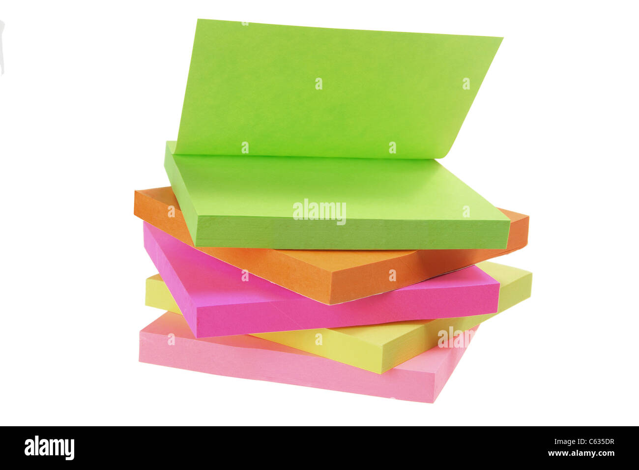 Stacked memo pads hi-res stock photography and images - Alamy