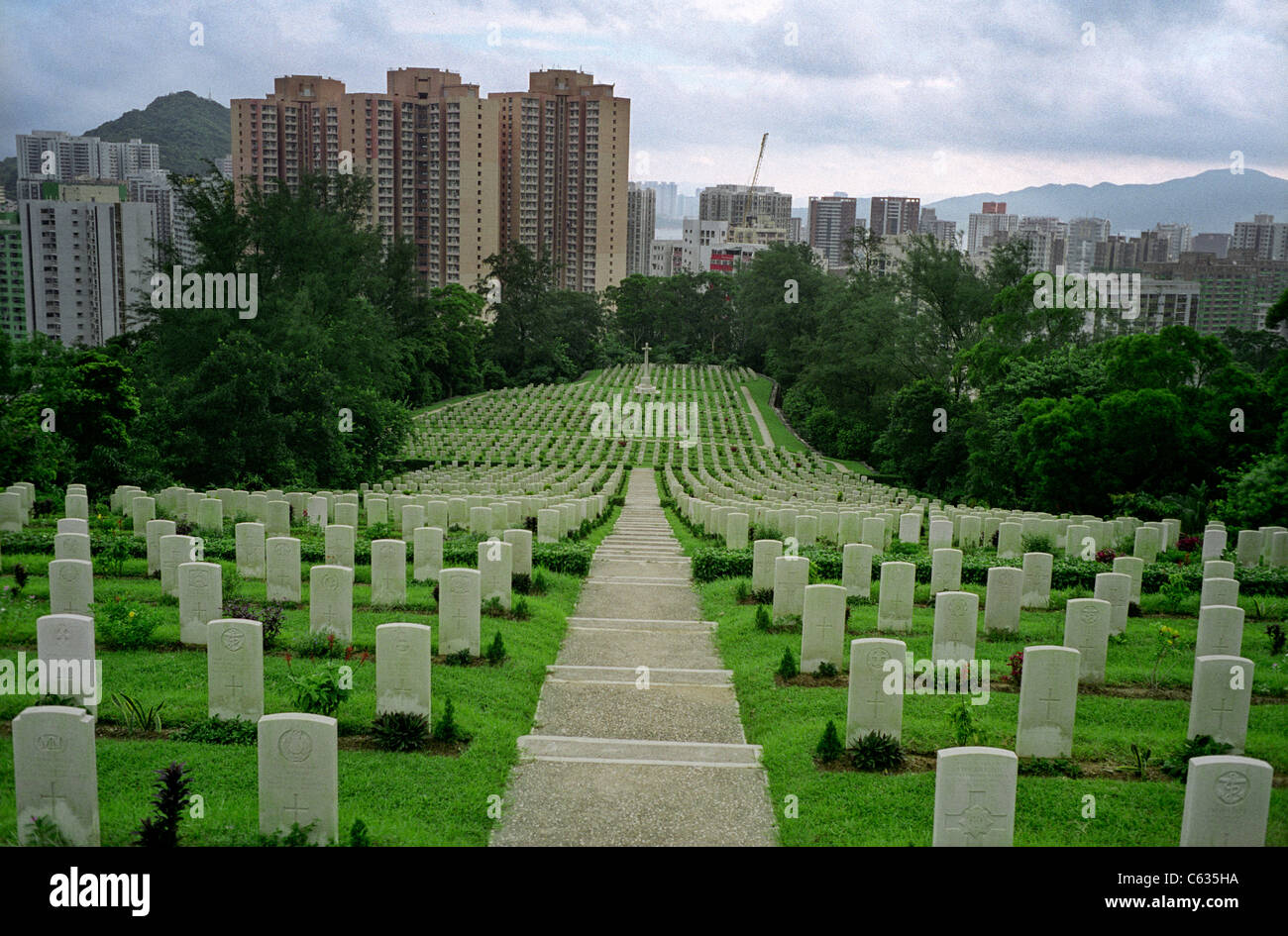 Sai Wan Cemetery, Hong Kong, fallen of WW2 Stock Photo - Alamy